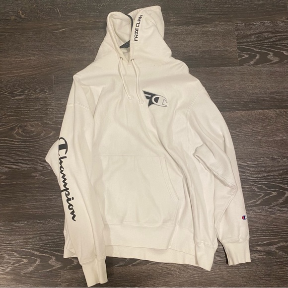 Champion | Shirts | Faze Clan Champion White Hoodie | Poshmark